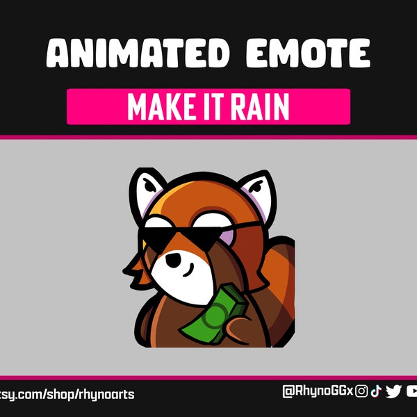 Red Panda Animated Emotes - Etsy