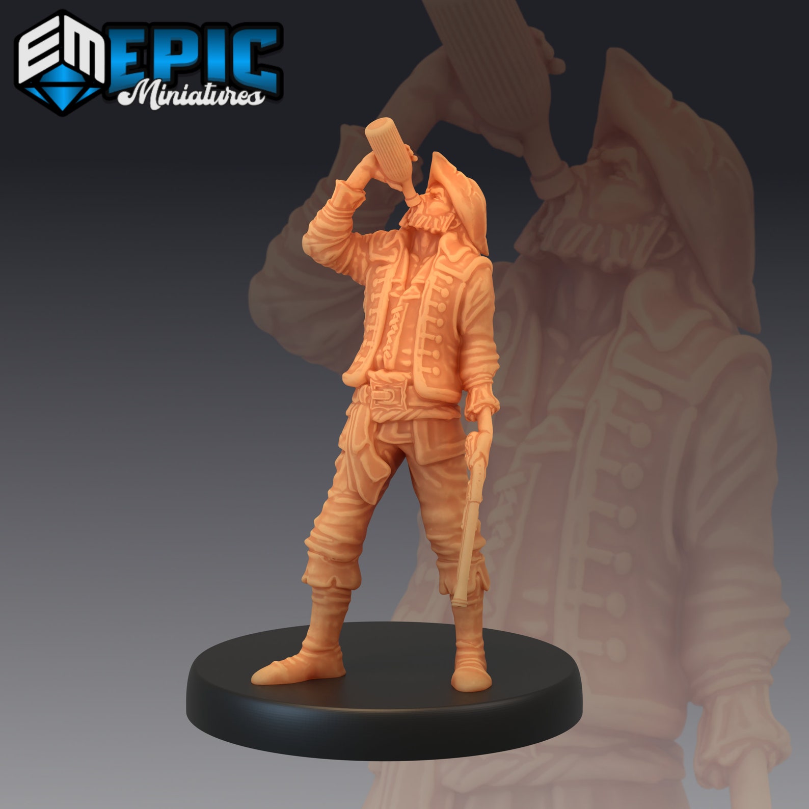Pirate Marauder Miniature High Quality Tabletop RPG 3D - Etsy