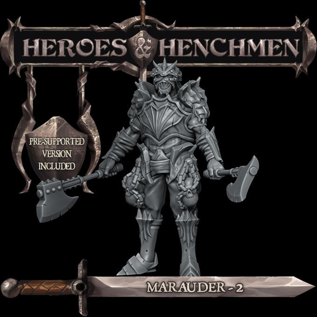 Marauder Miniature High Quality Tabletop RPG 3D Printed - Etsy