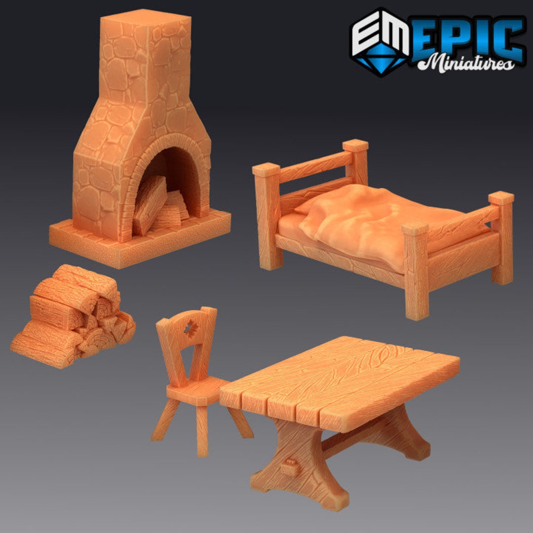 Hunting Hut Props/scatter, High Quality Tabletop RPG 3D Printed ...