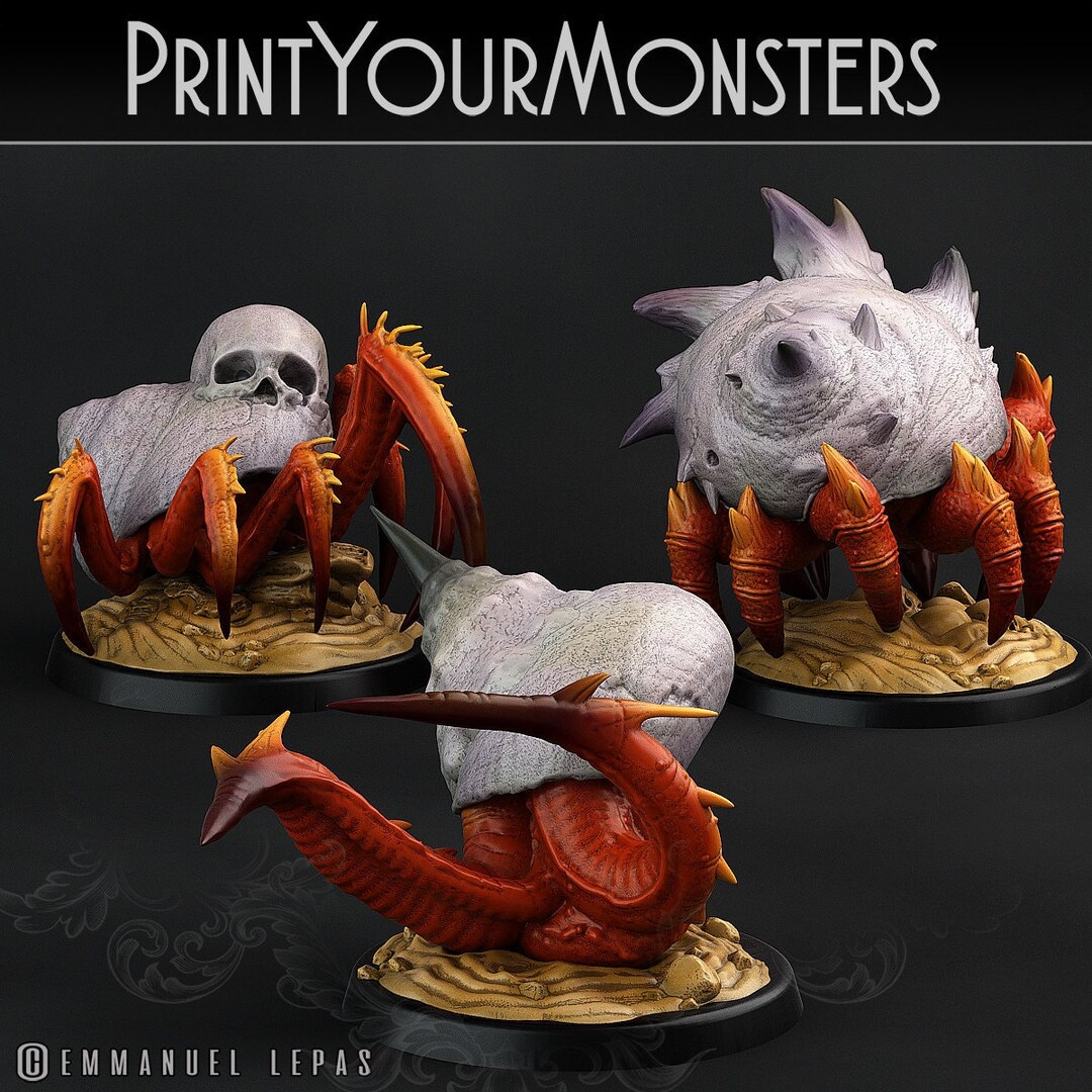 Murder Snail Miniatures, High Quality 28mm 32mm Tabletop RPG 3D Printed ...