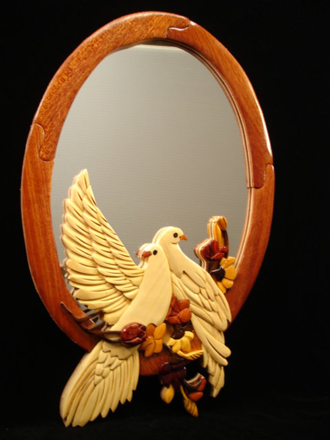 Beautifully hand crafted 3 dimensional Intarsia Wood Art DOVE | Etsy