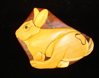 Rabbit Intarsia - Etsy