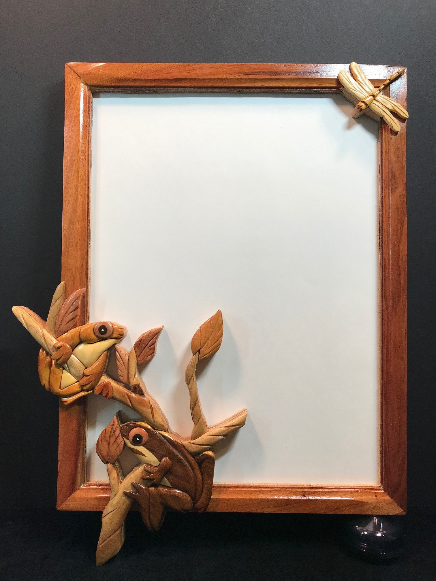 Beautifully Hand Crafted 3 Dimensional Intarsia Wood Art FROG - Etsy