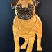 Beautifully Hand Crafted 3 Dimensional Intarsia Wood Art PUG Dog Sign ...