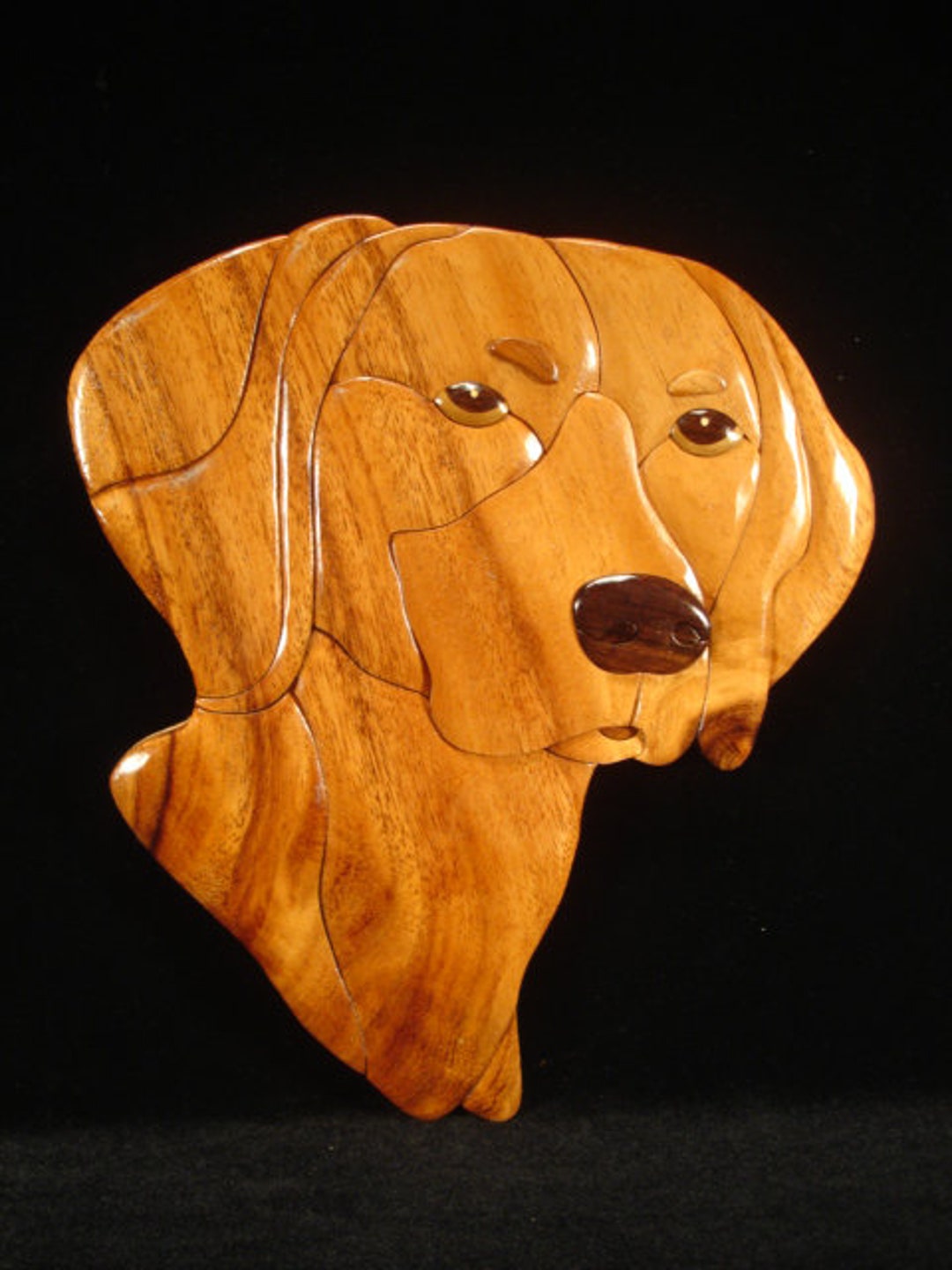 Beautifully Hand Crafted 3 Dimensional Intarsia Wood Art VIZSLA Dog ...