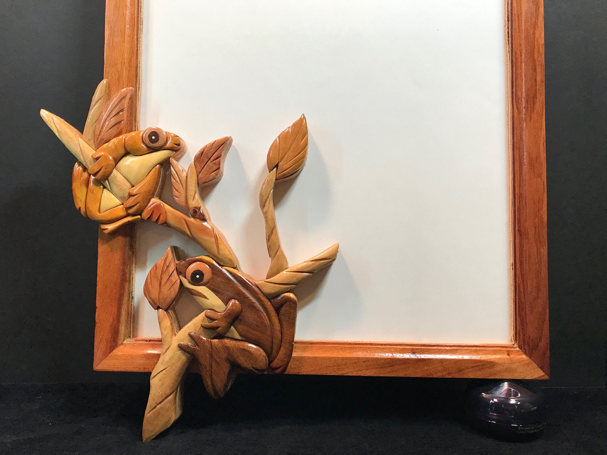 Beautifully Hand Crafted 3 Dimensional Intarsia Wood Art FROG - Etsy