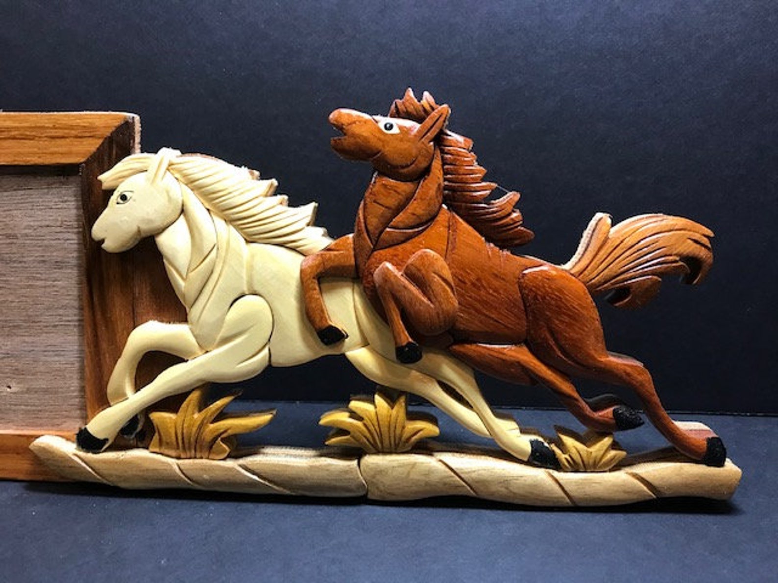Beautifully Hand Crafted 3 Dimensional Intarsia Wood Art HORSE - Etsy
