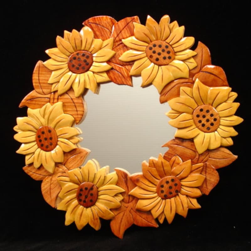 Sunflower Mirror - Etsy