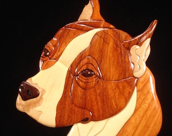 Intarsia Pit Bull - Etsy