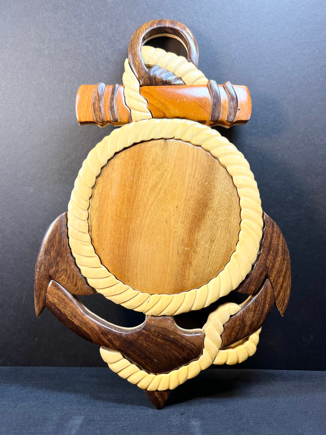 Beautifully Hand Crafted 3 Dimensional Intarsia Wood Art Sailboat ...