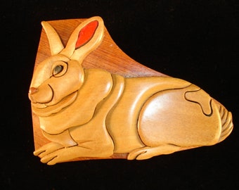 Rabbit Puzzle - Etsy