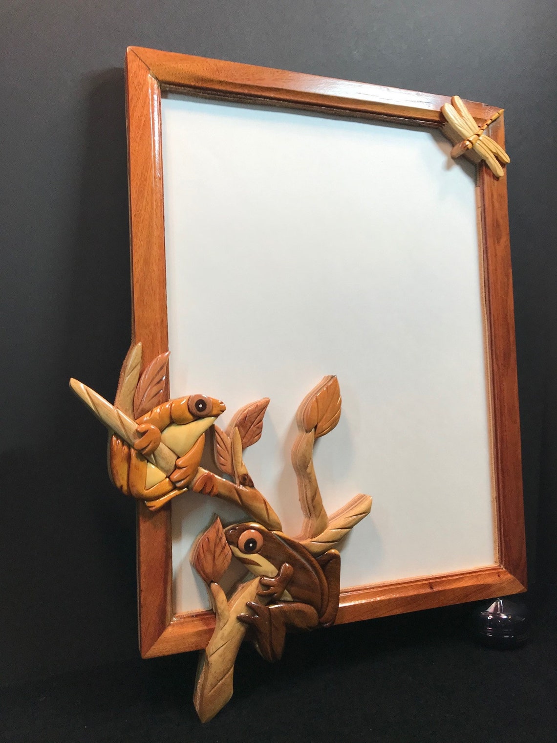 Beautifully hand crafted 3 dimensional Intarsia Wood Art FROG | Etsy