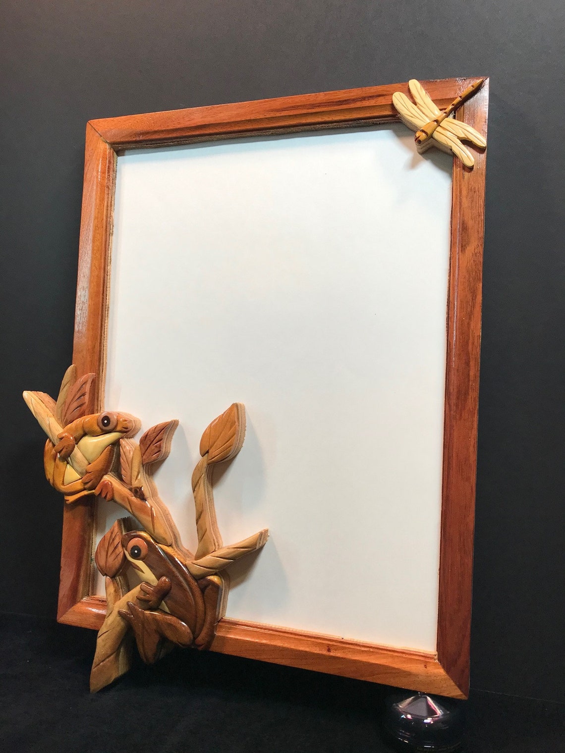 Beautifully hand crafted 3 dimensional Intarsia Wood Art FROG | Etsy