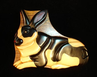 Intarsia Rabbit - Etsy