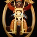Beautifully Hand Crafted 3 Dimensional Intarsia Wood Art BIKER Sign ...