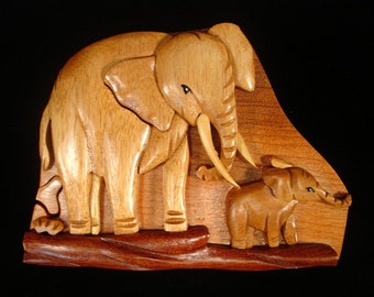 Beautifully Hand Crafted 3 Dimensional Intarsia Wood Art | Etsy