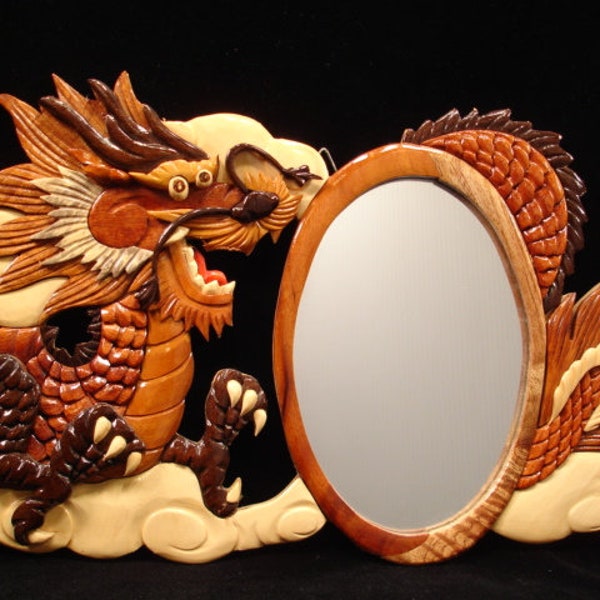 Dragon Hand Mirror - Etsy
