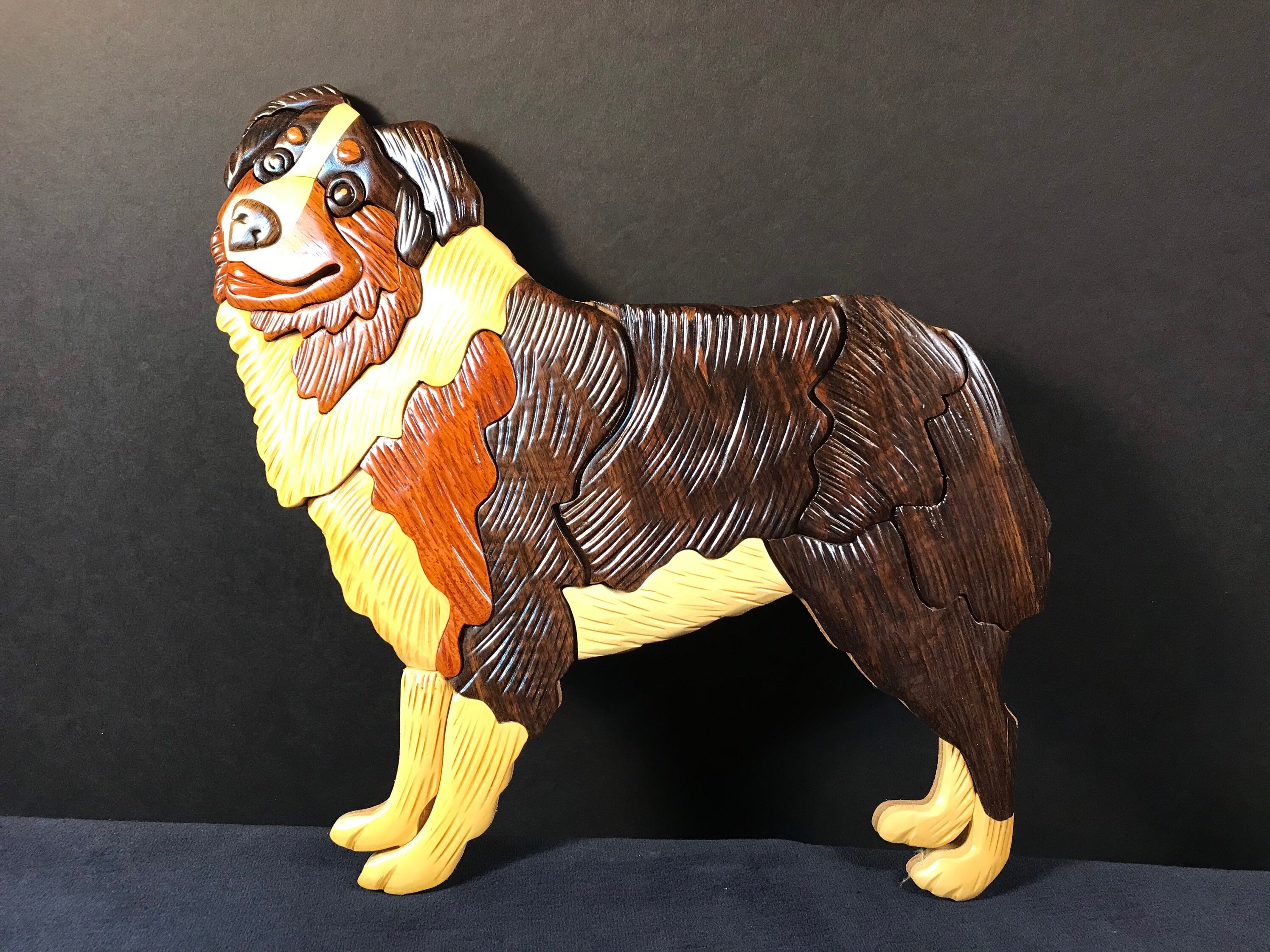 Beautifully Hand Crafted 3 Dimensional Intarsia Wood Art AUSTRALIAN ...
