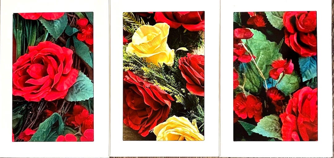 RED ROSE CARDS - Etsy
