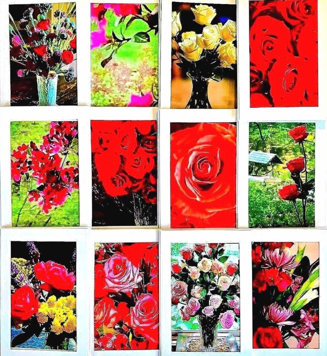 THE ALL ROSES 12 Card Set - Etsy