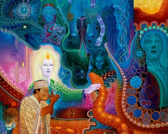 Visionary Art Canvas Print Artwork Art Print Psychedelic Art Wall Art ...