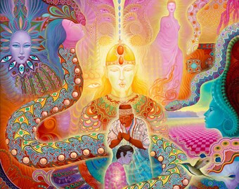Visionary Art Canvas Print Artwork Art Print Psychedelic Art Wall Art ...