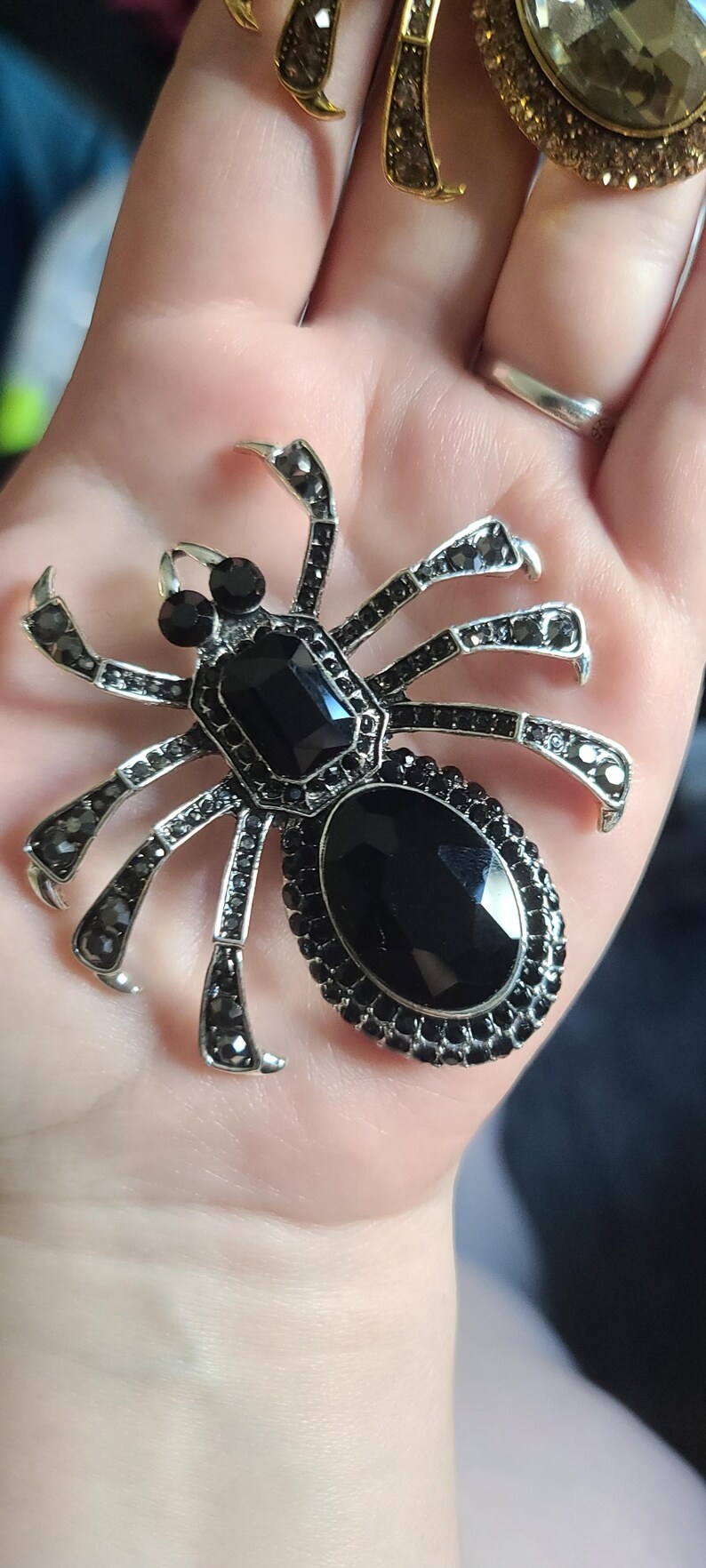 Art Deco Spider Brooch, Spider Pin, Art Deco Brooch, Costume Brooch ...