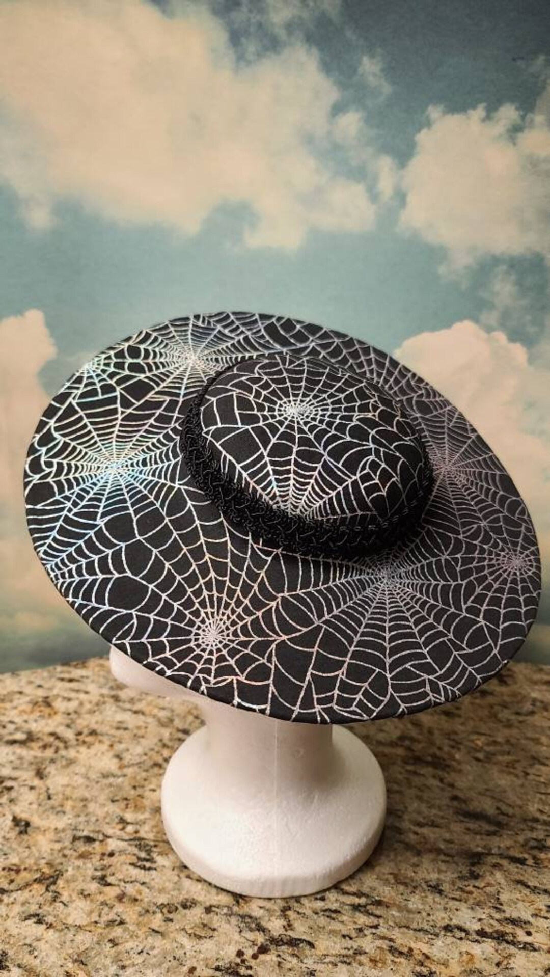 Spiderweb Hat Halloween Hat Gothic Hat Kentucky Derby Hat - Etsy