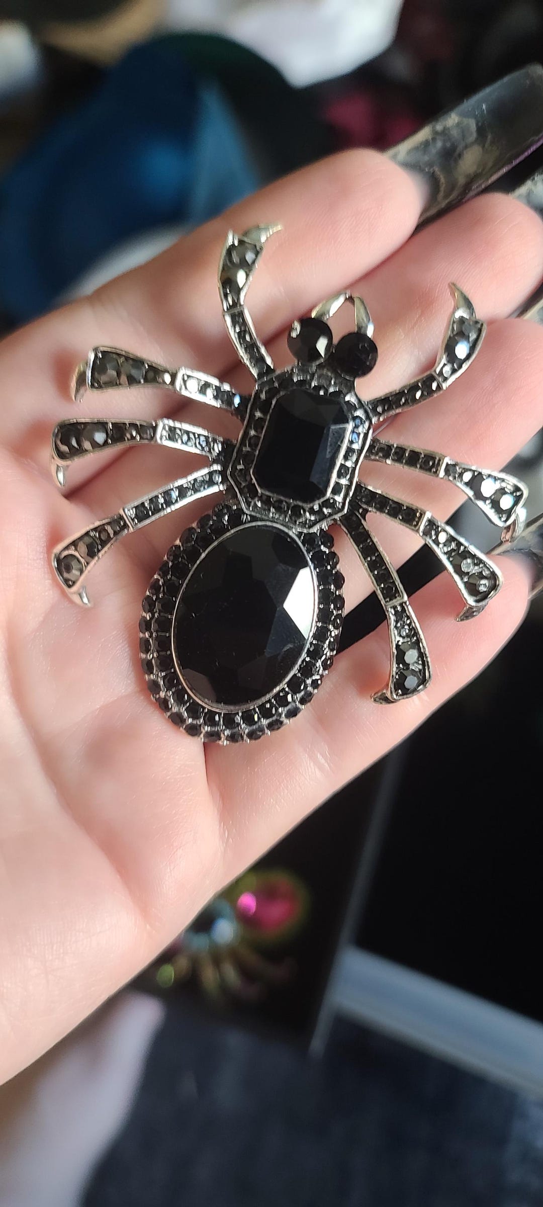 Art Deco Spider Brooch, Spider Pin, Art Deco Brooch, Costume Brooch ...