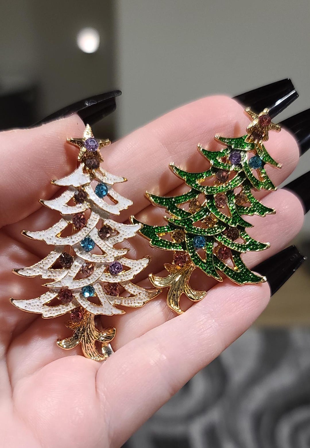 Christmas Tree Brooch, Tree Pin, Christmas Brooch, Christmas Pin ...