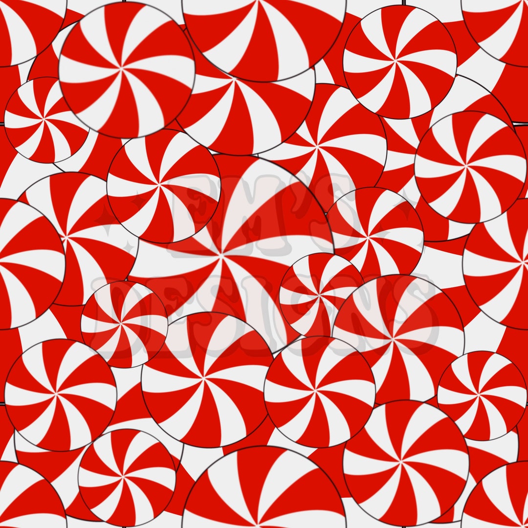 Peppermint Seamless Design - Etsy