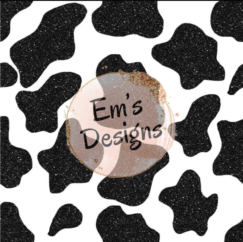Glitter Cow Print Seamless File - Etsy