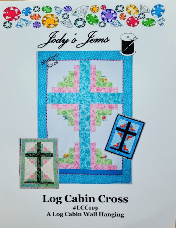 PDF Log Cabin Cross 6 Sizes 3 Options PDF119 | Etsy