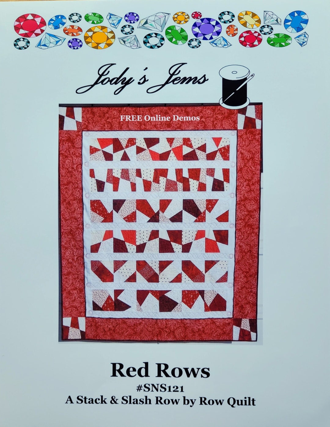 PDF Red Rows, Row by Row Quilt, Quick and EASY, PDF121 - Etsy