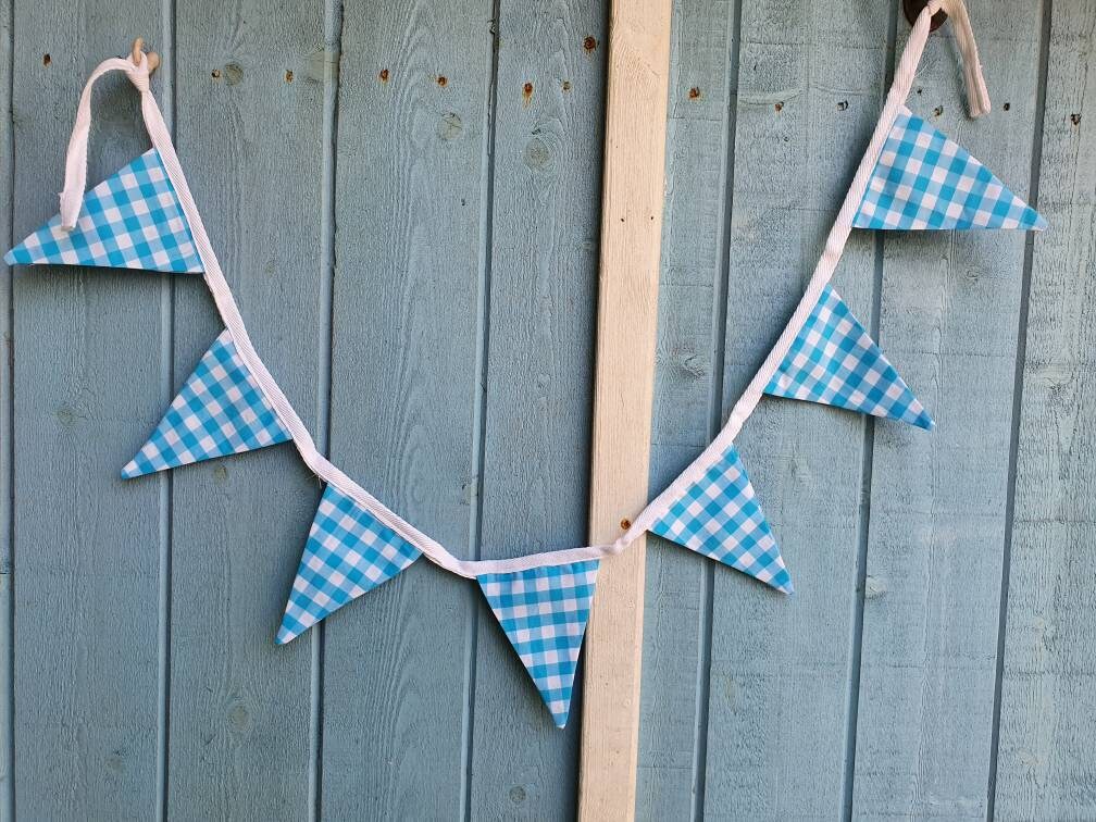 Fabric Bunting Handmade Bunting Garden Decor Interior - Etsy