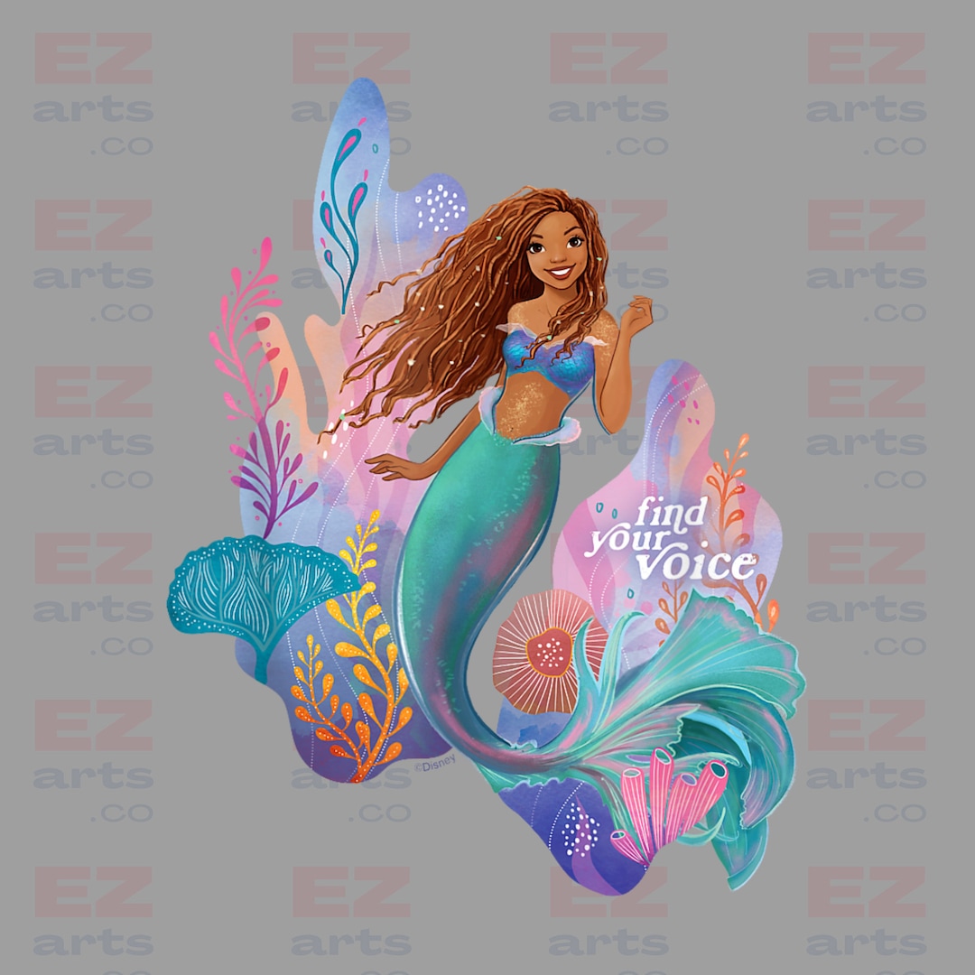 Little Mermaid Png Black Mermaid Png Black Girl Magic Black Etsy