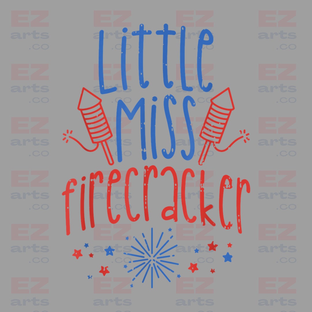 Little Miss Firecracker Png Sublimation Design 4th of July - Etsy