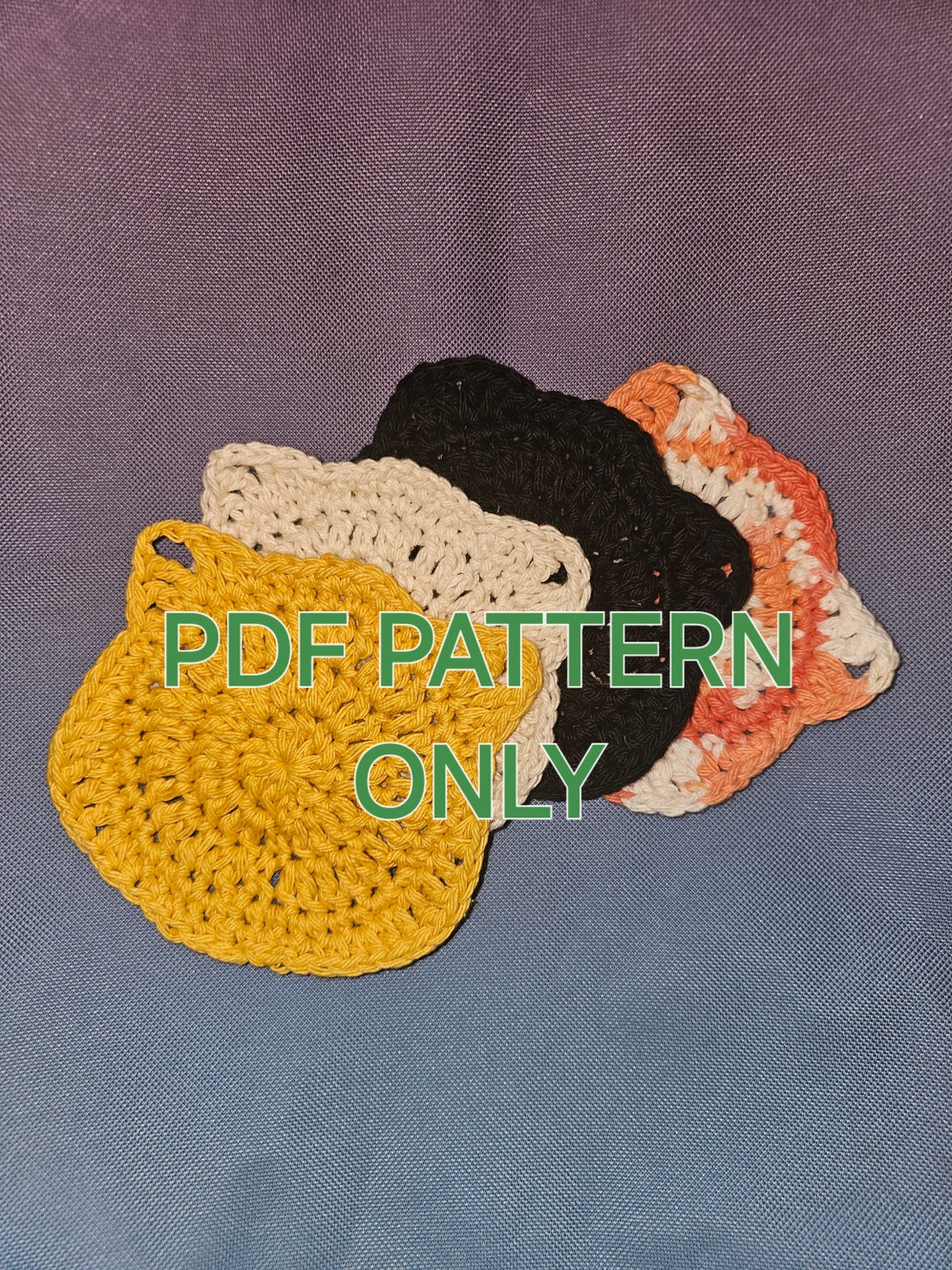 Kitty Coaster Crochet Pattern - Etsy