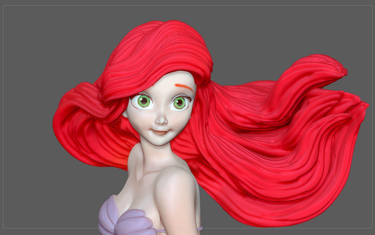 ARIEL princess little mermaid 3d print stl file disney | Etsy