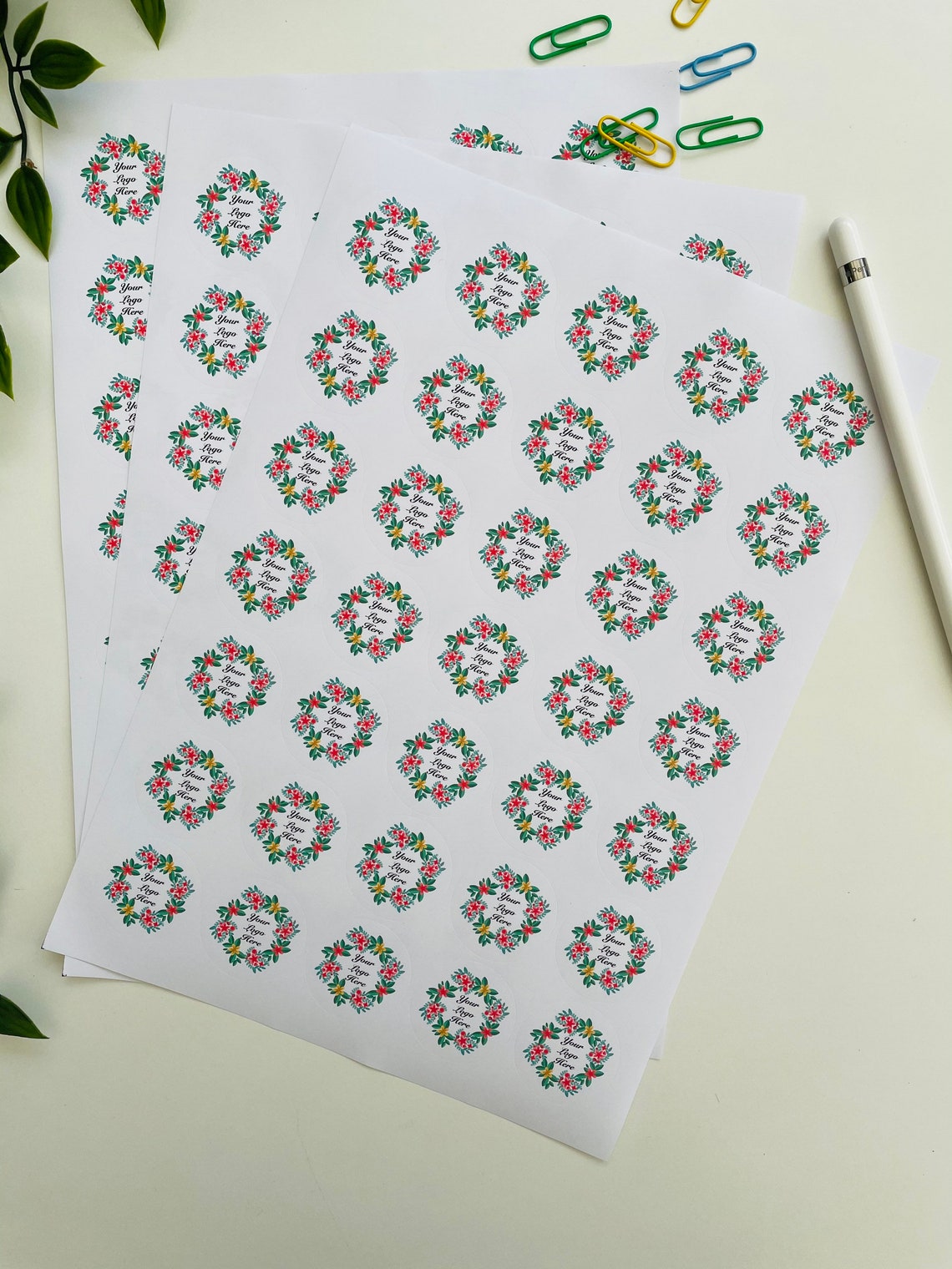 35 x Custom Logo Stickers Personalised Sticker Sheets Small | Etsy