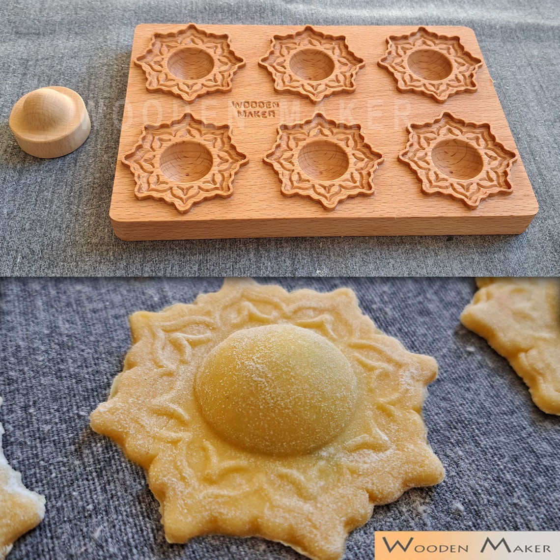Wooden Ravioli Stamp Set With Cutter, Italian Pasta Maker - Etsy