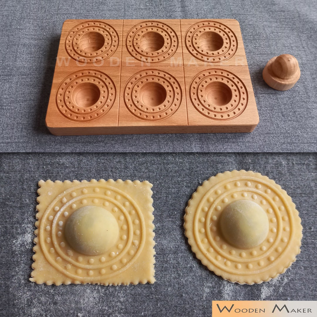 CERCHI - Stampo per Ravioli 6 Cavità. Falla Veloce E Semplice. Con Pestello. Dimensioni Ravioli ...