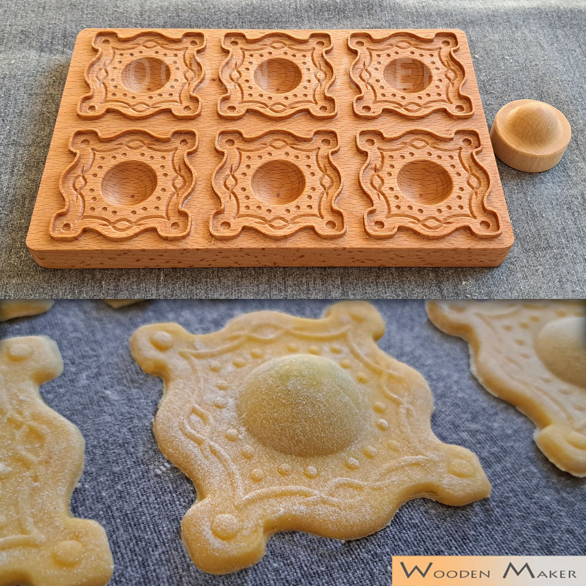 Wooden Ravioli Stamp Set With Cutter, Italian Pasta Maker - Etsy