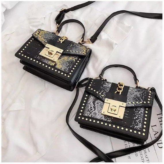 Square Crossbody Bag Small Sparkly Purse for Woman Evening | Etsy