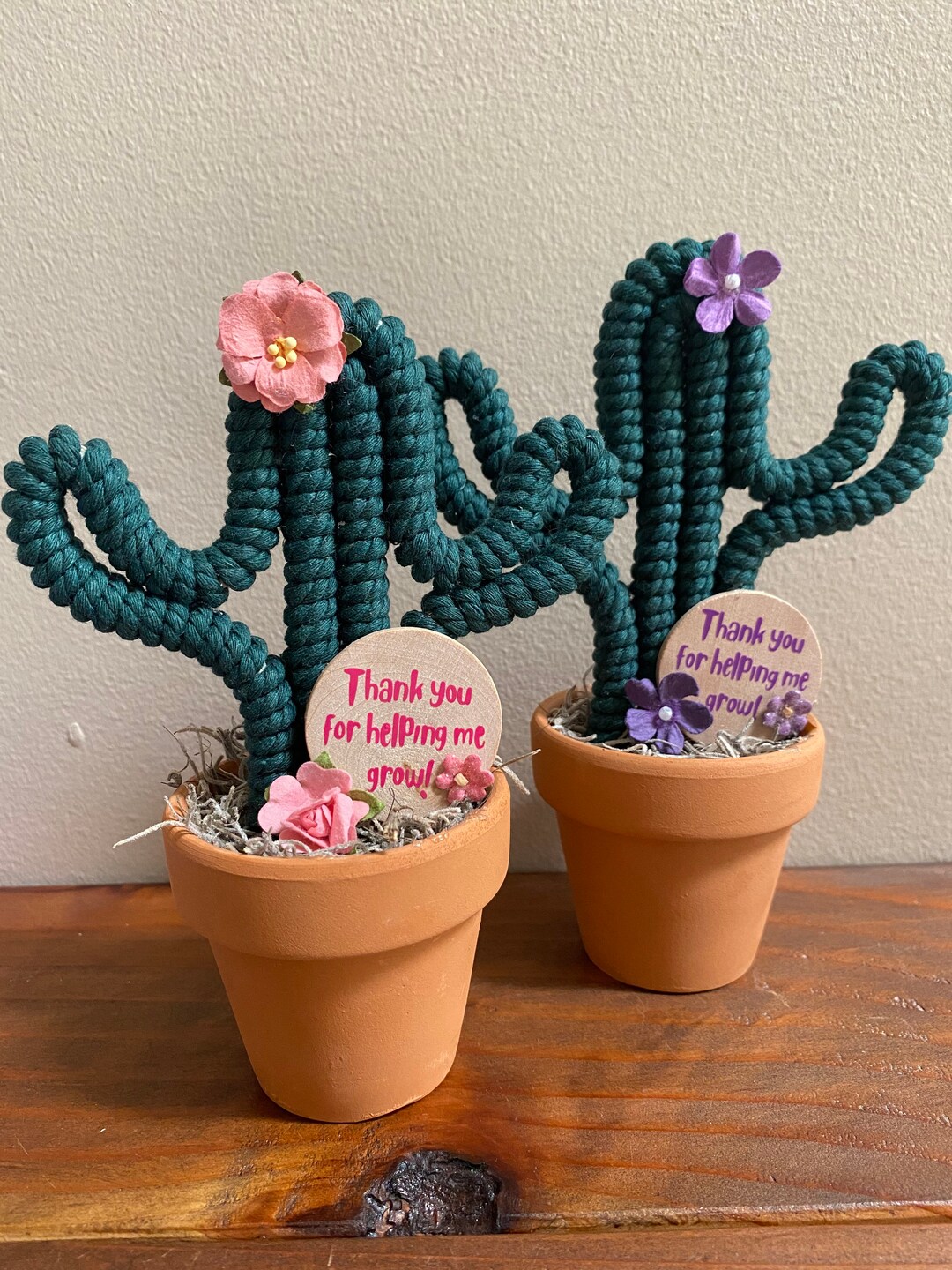 Teacher Appreciation Gift, Thank You for Helping Me Grow, Thank You ...