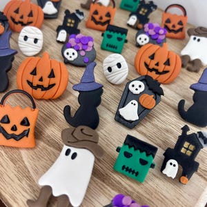 Halloween Pins Clay Pin Halloween Brooch Pin Button Pin Spooky Gift ...