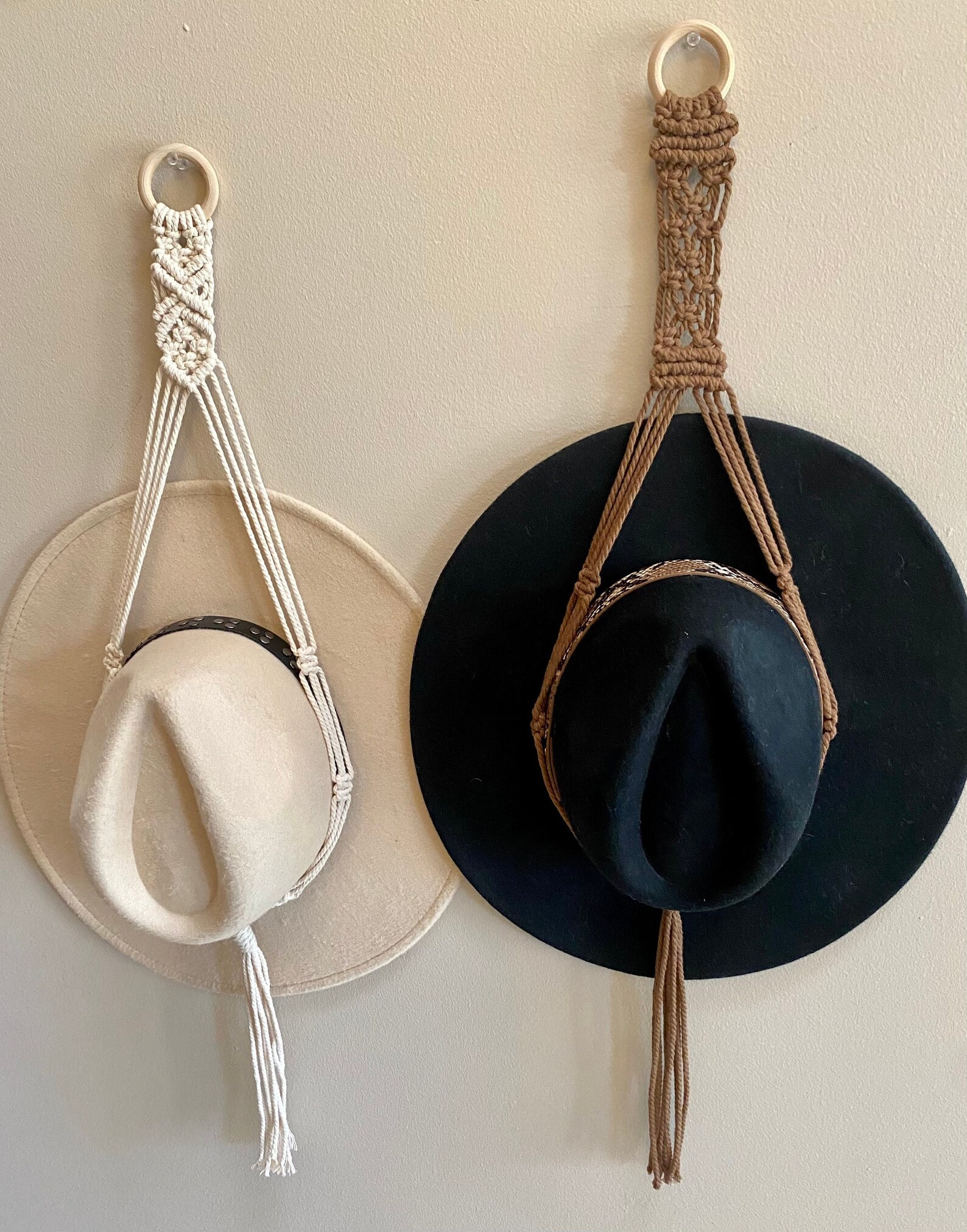 Macrame Hat Holder, Hat Holder, Macrame Hanging, Macrame Holder ...