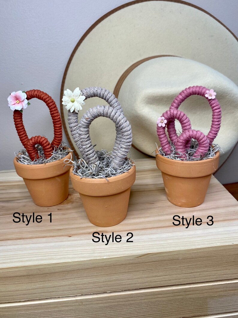 Macrame Cactus Macrame Cacti Macrame Succulent Cactus | Etsy