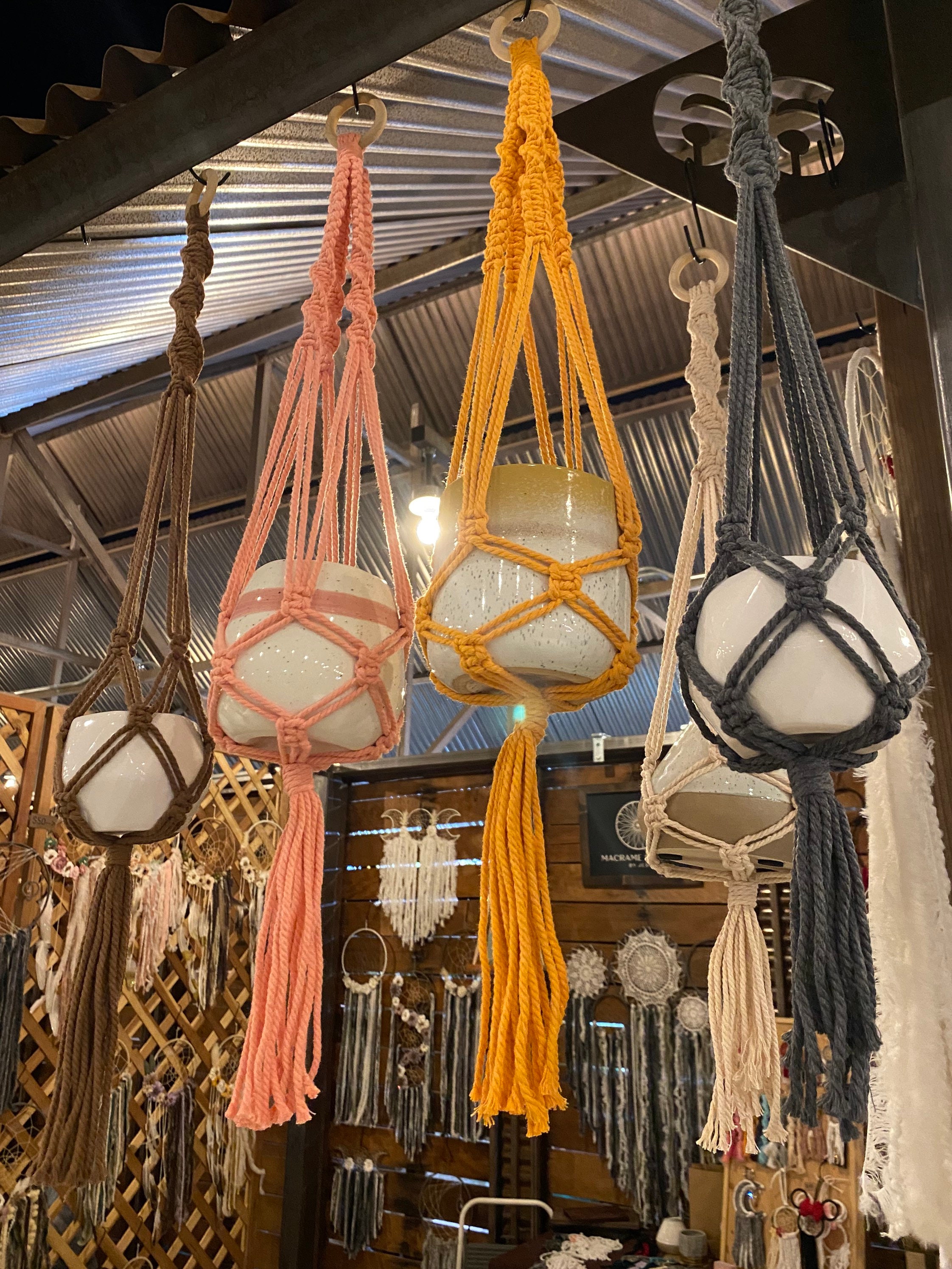 Macrame Plant Hangers Plant Hangers Macrame Hanger | Etsy